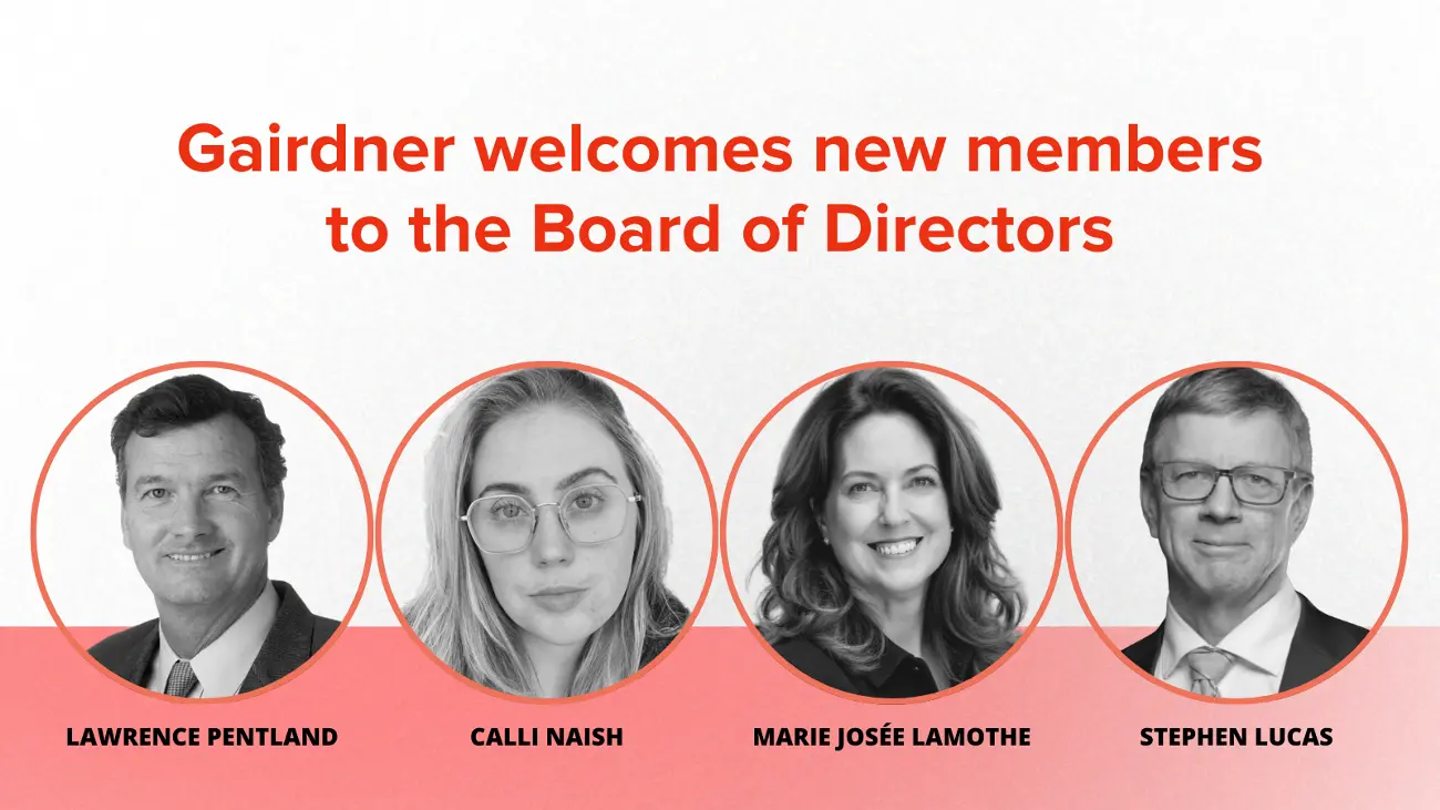 Gairdner welcomes 4 new members to the Board of Directors