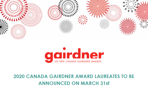 Gairdner Laureates to be announced March 31