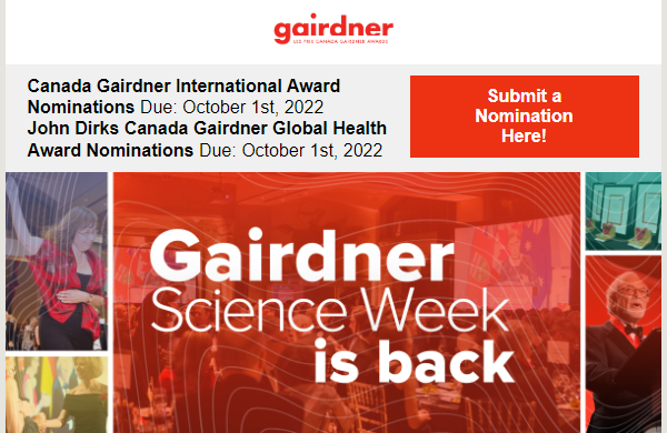 The Gairdner Science Week Issue – Gairdner Foundation Newsletter ...